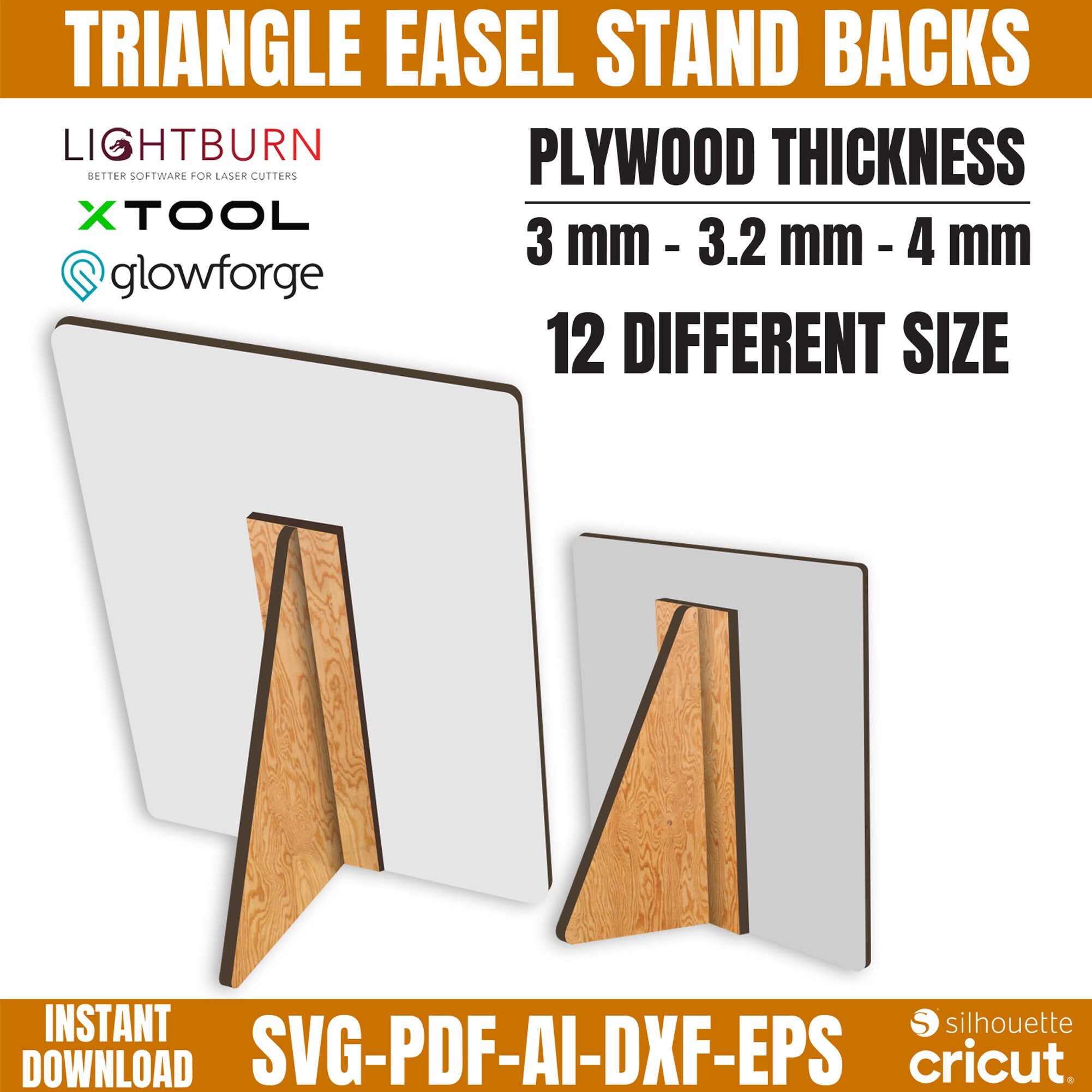 Triangle Easel Stand SVG: Picture Frame Display (digital Download) - Etsy
