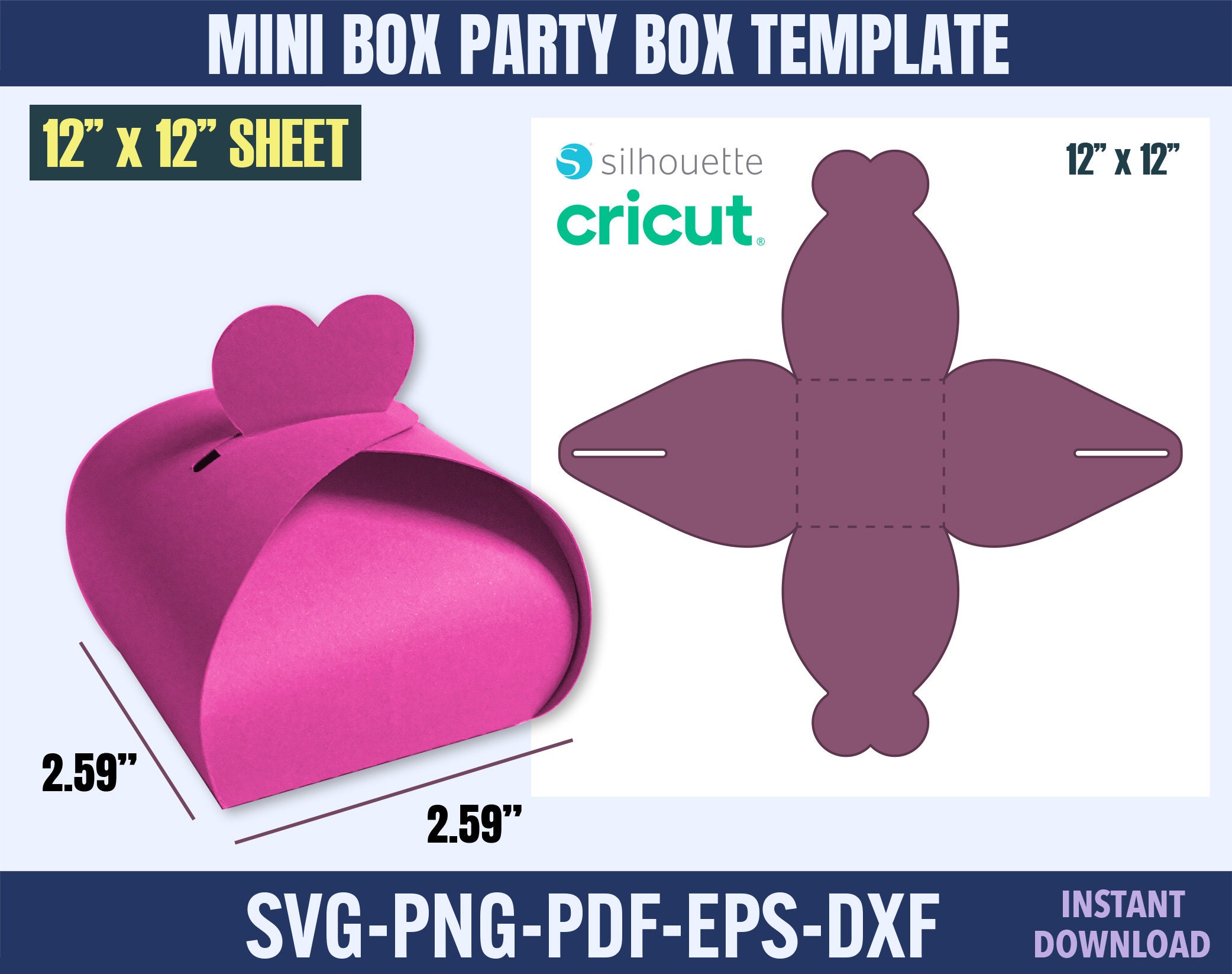 Mini Box Template Svg Gift Box Svg Box Svg Box Template - Etsy Ireland