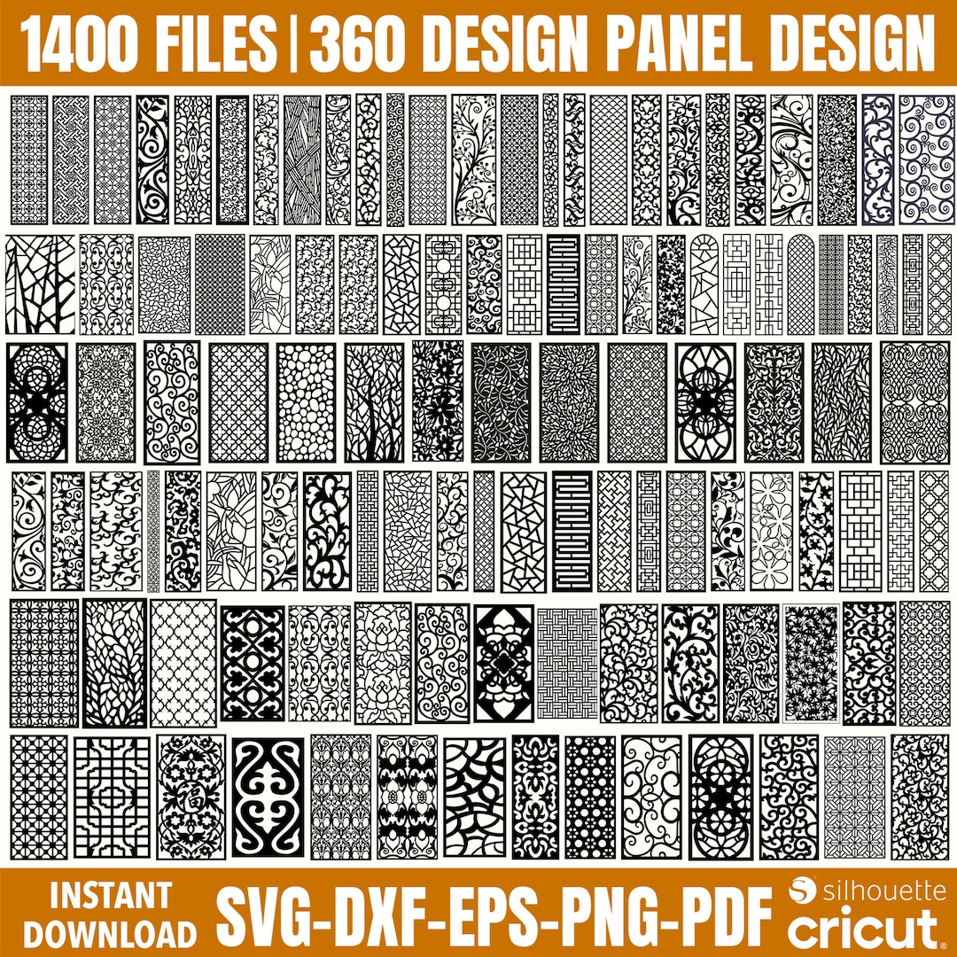 Geometric Laser Cut Panels Svg, Wood Panel Wall Art, Panel Collection ...