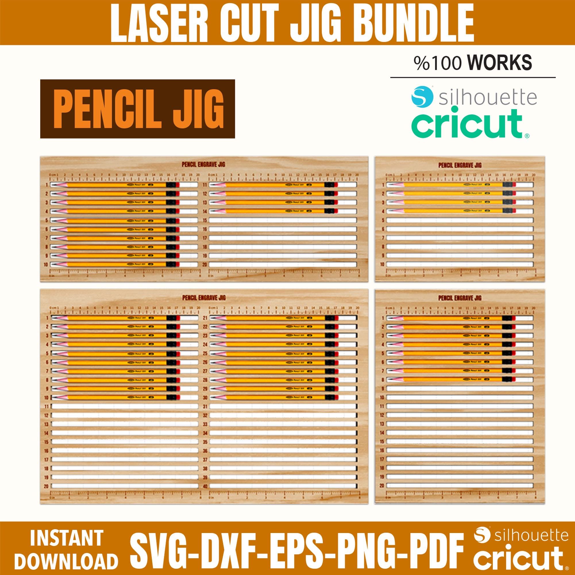 Laser Cut Jig Bundle: Pencil, Watch Band, Coaster (SVG, PNG, PDF) - Etsy