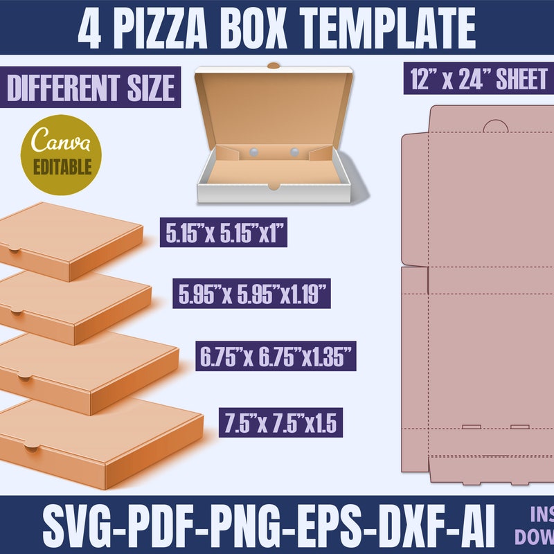 Mini Pizza Box Birthday - Etsy