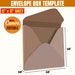 Envelope Box Svg Template, Envelope Svg, Box Template, Letter Box ...