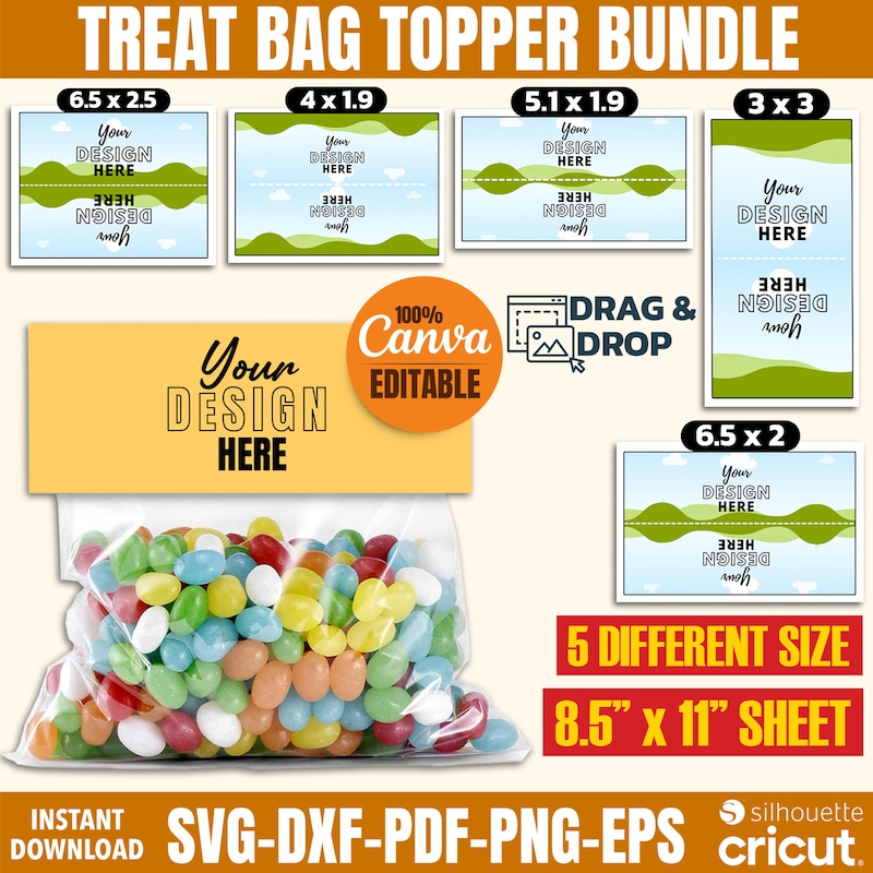 Treat Bag Toppers - Etsy