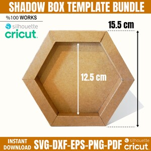 3D Shadow Box Template Bundle: Cricut & Canva (SVG, PNG, PDF) - Etsy