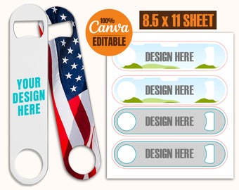 Bottle Opener Template Svg, Canva Bottle Opener Template, Sublimation Template, Beer Bottle ...