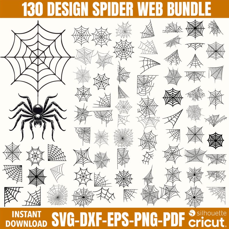 Spider Web Svg - Etsy