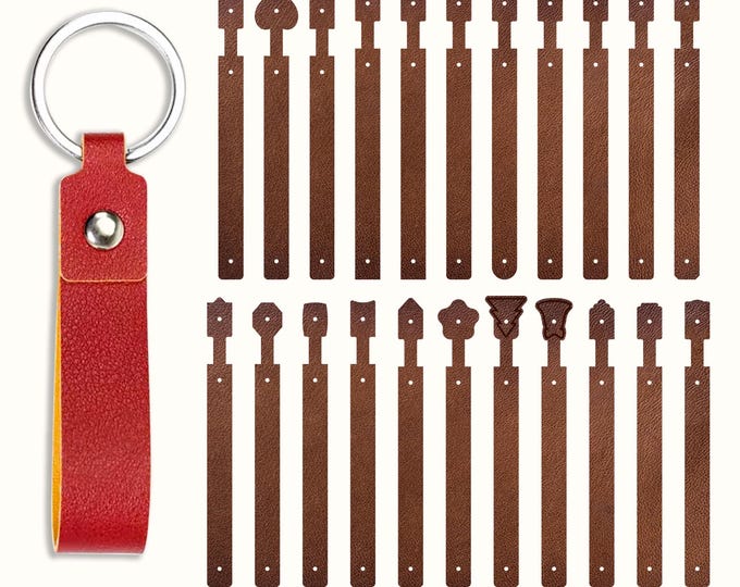 Wristlet Keychain Svg Template, 5 Size Belt Loop Car Keychain Neck ...