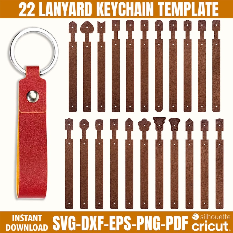 Leather Keychain Pattern - Etsy