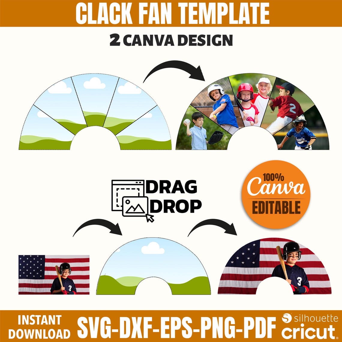 Clack Fan Template Canva Editable, Sublimation Fan Template, Chinese ...