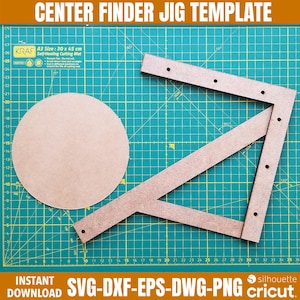 Center Finder Jig Template: Laser Cut Grid (digital File) - Etsy