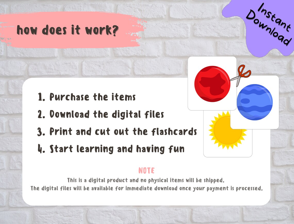 SPACE ADVENTURE 20 Printable Flashcards Montessori - Etsy