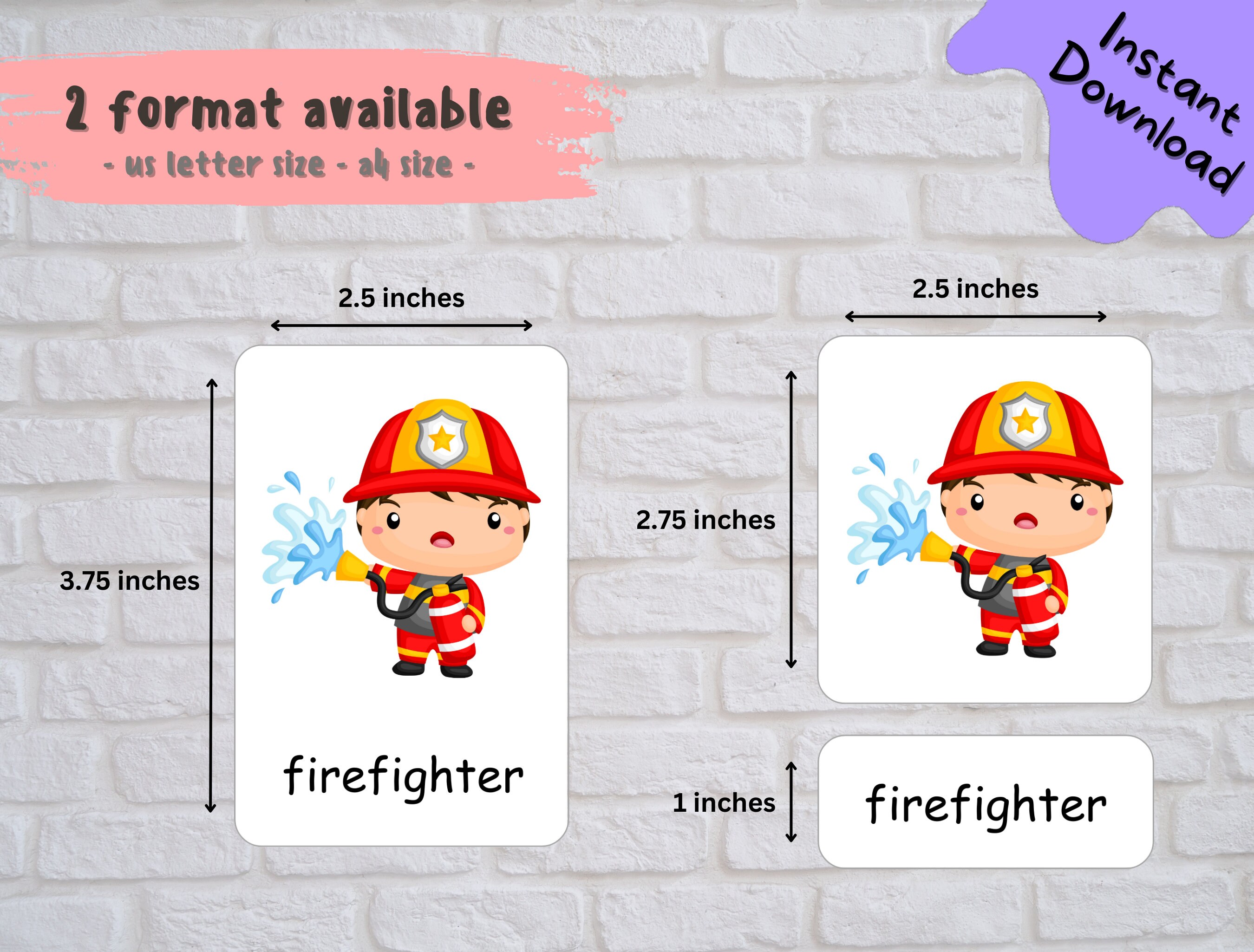 OCCUPATIONS 24 Printable Flashcards Montessori Nomenclature Cards ...