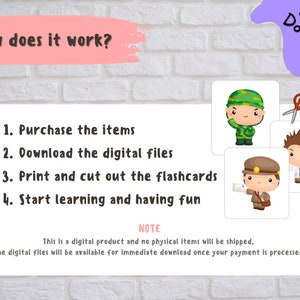 OCCUPATIONS 24 Printable Flashcards Montessori Nomenclature Cards ...