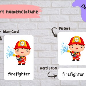 OCCUPATIONS 24 Printable Flashcards Montessori Nomenclature Cards ...