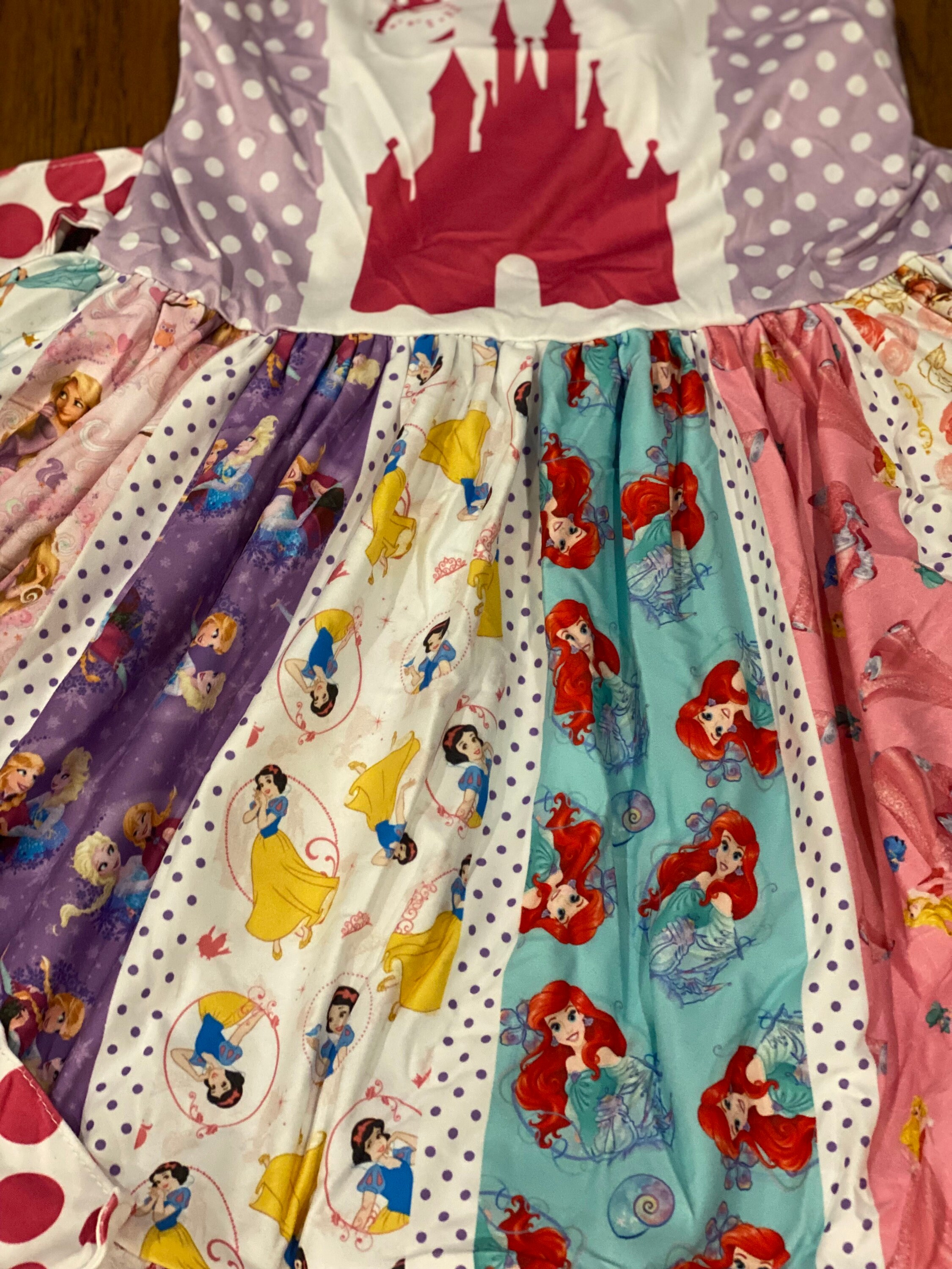 Disney Princess & Castle Inspired Boutique Ruffle Twirl Dress Spring ...