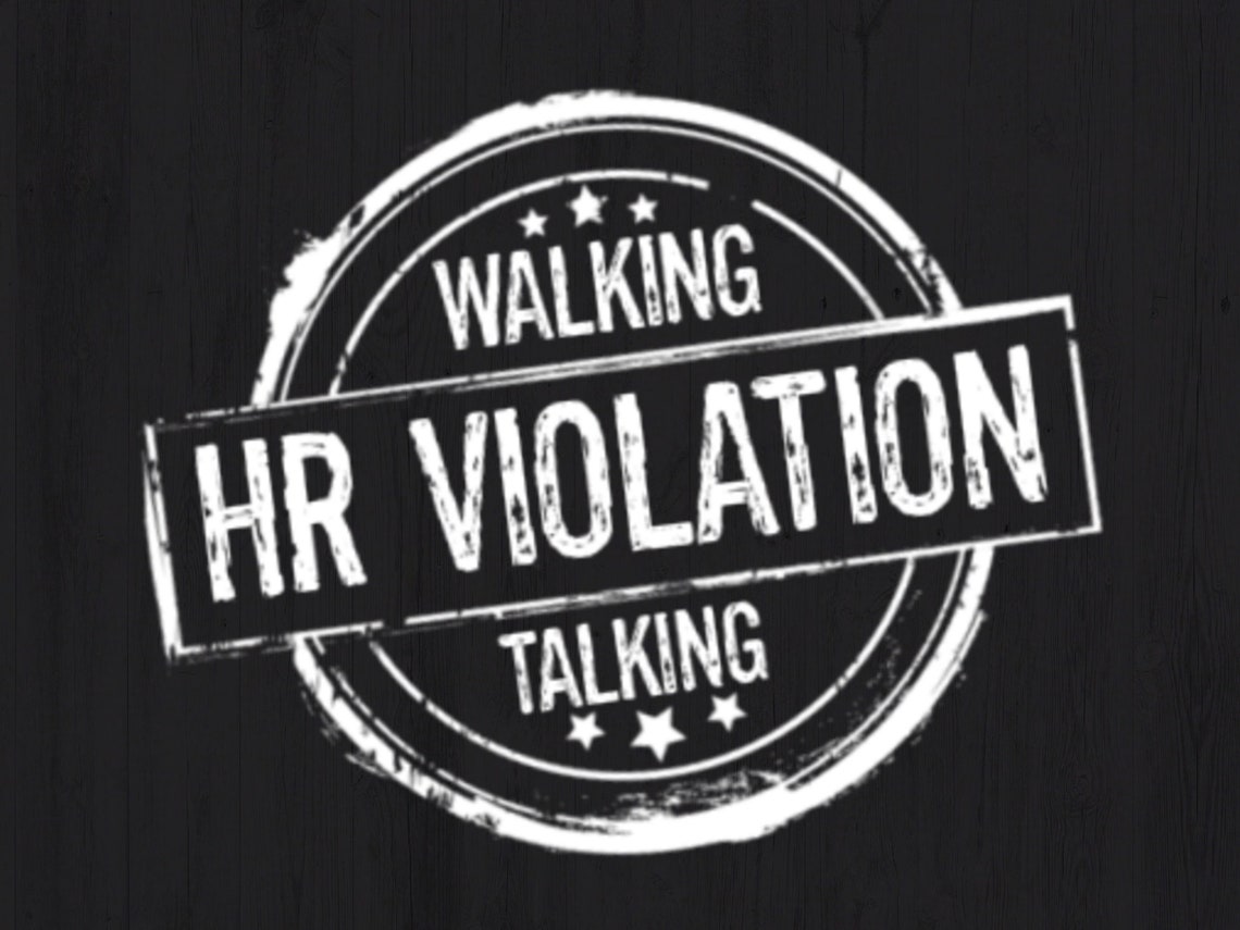 Walking HR Violation Talking Funny Workplace Humor Human Resources PNG ...