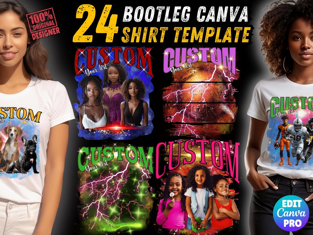 Custom Face Shirt Design, Canva Bootleg Rap Tee Template (digital ...
