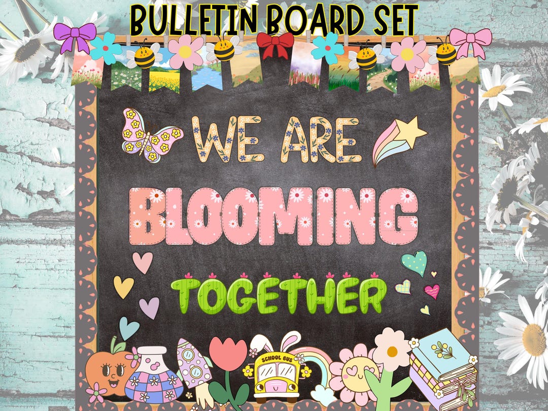 Spring April Bulletin Board Classroom Decor: March May Board Display ...