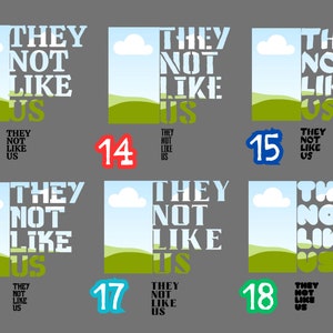 They Not Like Us Canva Frame Template: Trending T-shirt Design - Etsy