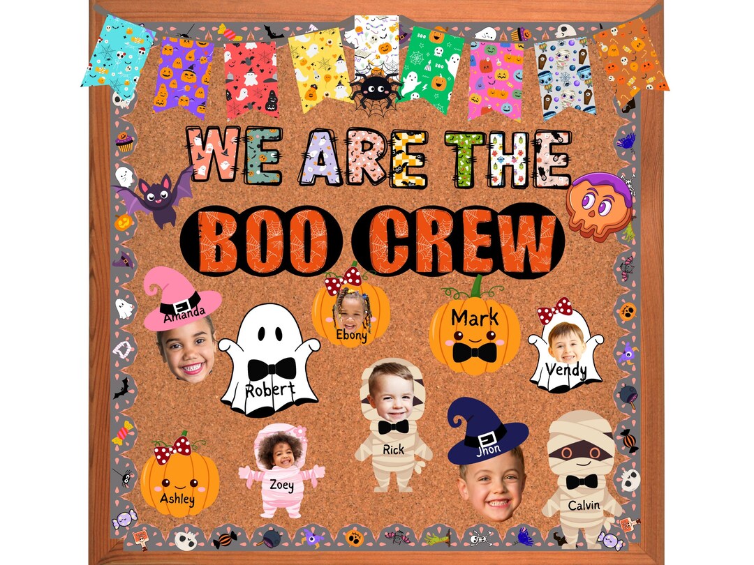 Halloween Bulletin Board Kit Ghost Boo Crew Printable PDF, Halloween ...