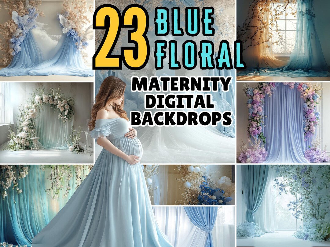 Maternity Digital Backgrounds Floral Art Backdrop, Floral Digital ...