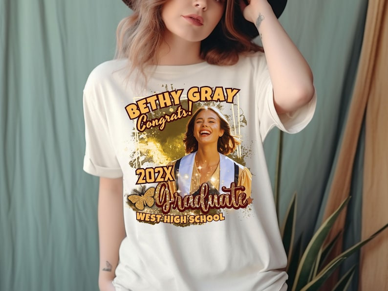 Class of 2026 Graduation Shirt Template Congratulation Canva T-shirt ...