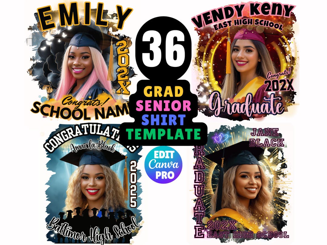Class of 2026 Graduation Design: DIY Canva Template (PNG, Digital ...
