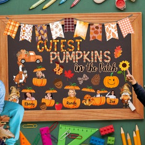 Pumpkin Patch Fall Bulletin Board Kit: Printable Classroom Decor, Class ...