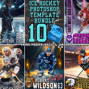 Photoshop Poster Ice Hockey Template PSD File, Sport Photoshop ...