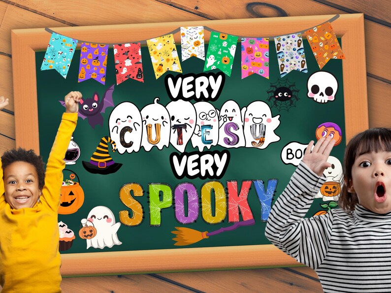 Halloween Bulletin Board Kit: Printable Classroom Decor, Class Door ...