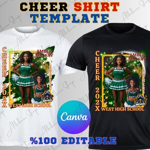 Cheerleader Poster Template: Editable Cheer Design (canva) - Etsy