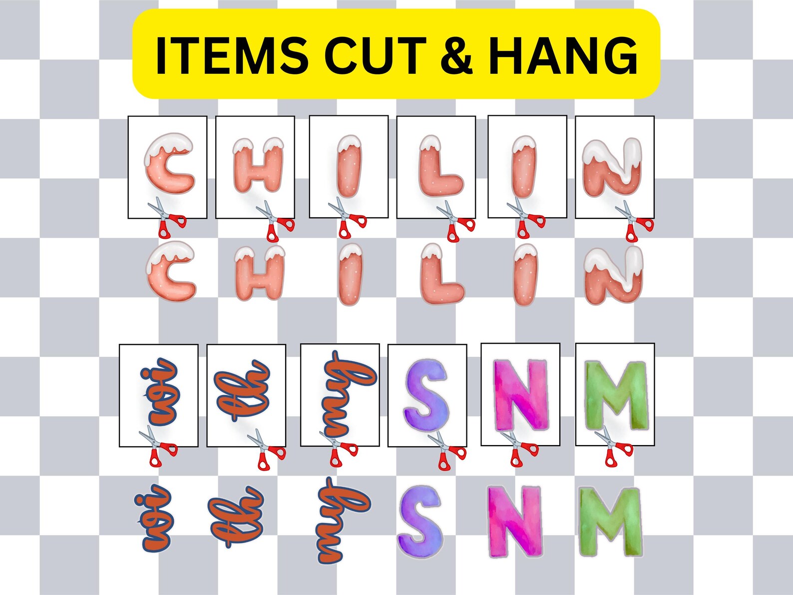 Chillin With My Snowmies Winter Bulletin Board Kit: Printable Snowman ...