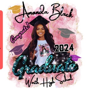 Graduation T Shirt Template 4 Bundle Class of 2024 Editable in Canva ...