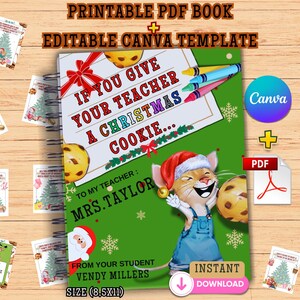 Xmas Appreciation Book, If You Give Your Teacher a Christmas Cookie ...