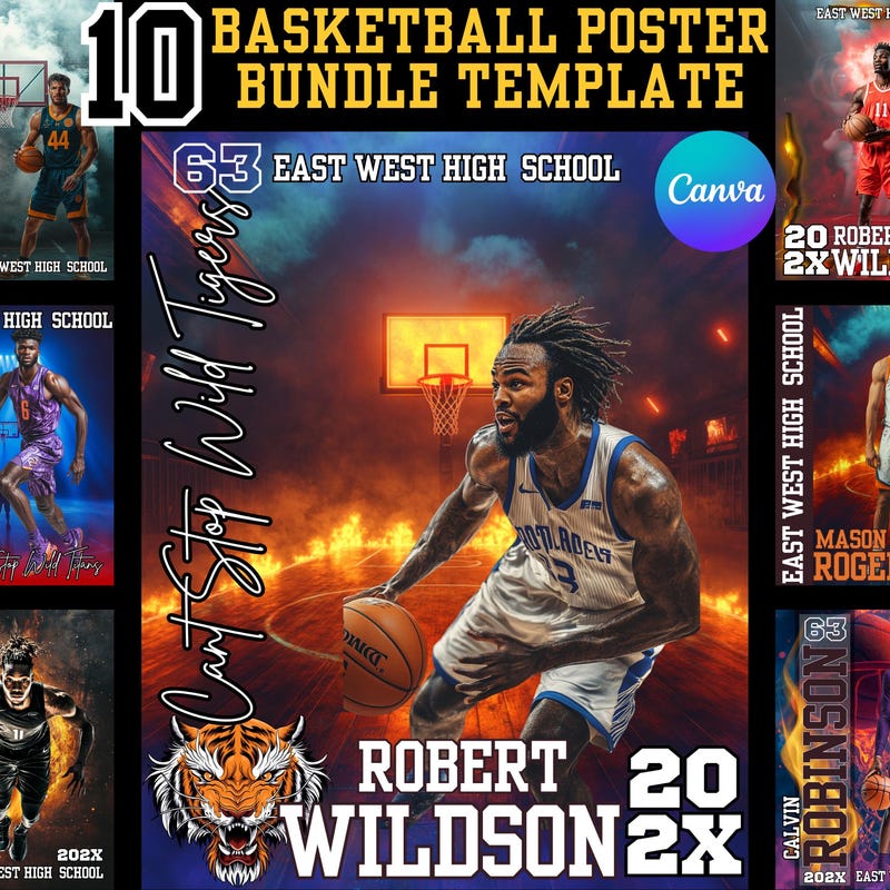 Basketball Templates - Etsy