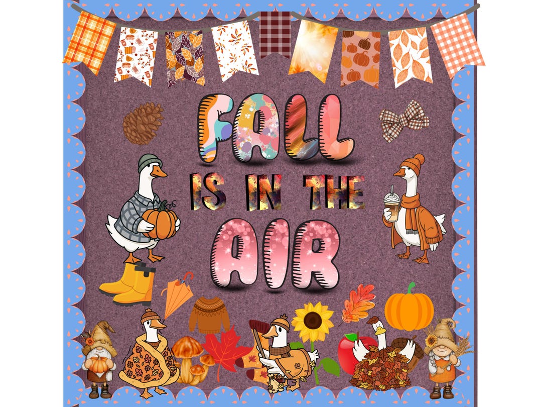 Autumn Goose Bulletin Board Kit: Fall Classroom Decor (PDF Download) - Etsy