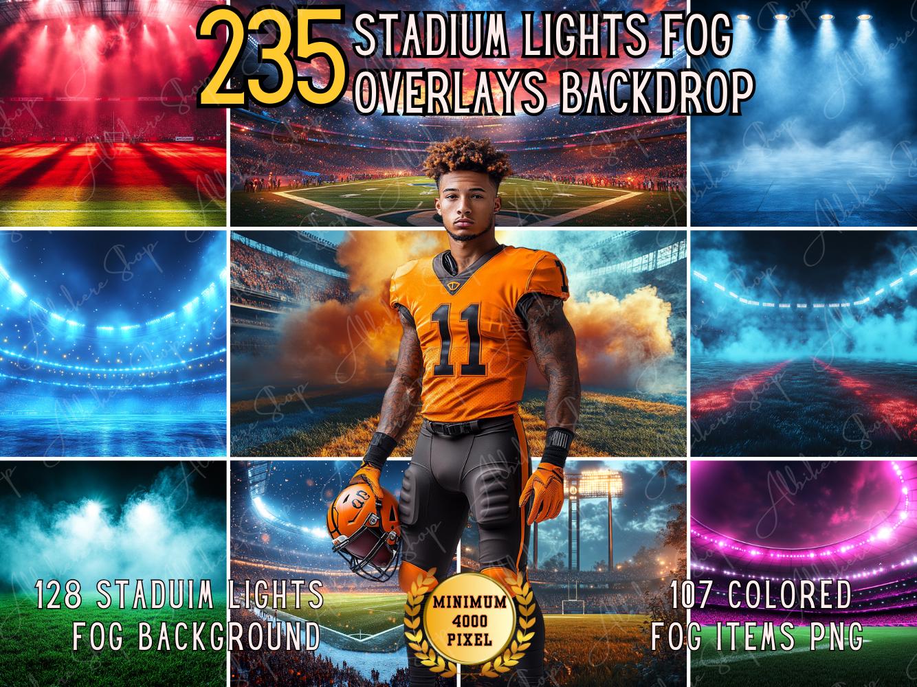 Sports Stadium Lights Fog Overlays: Photography Backdrops (digital ...