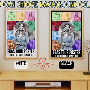 Custom Eras Tour Poster Editable, Senior Eras Template Birthday Poster ...