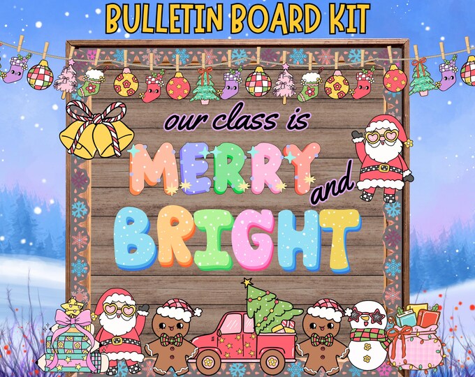 Christmas Bulletin Board | December Bulletin Board With Student Photos ...