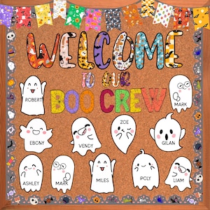 Bulletin Board Classroom Decor Halloween Kit, Printable Classroom Decor ...