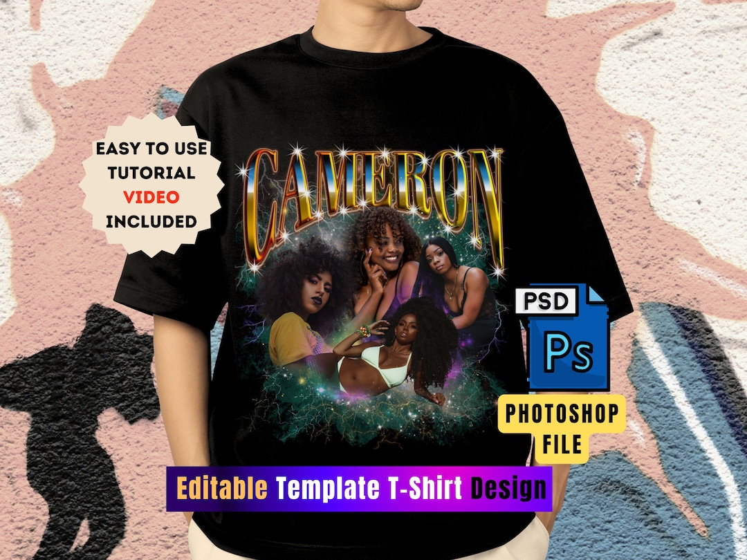 Bootleg Rap Tee Template Digital Editable Custom Bootleg Rap Tee ...