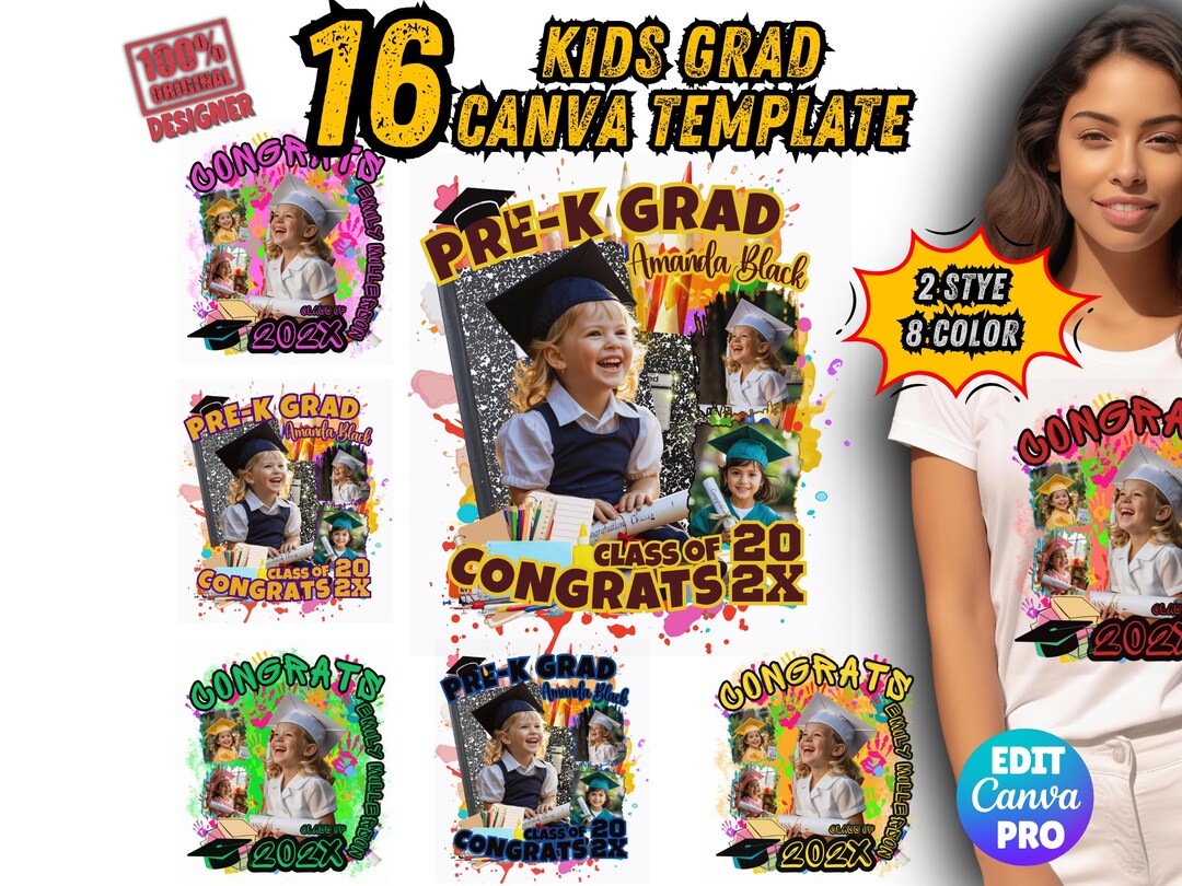 Kids Graduation Printable Template Pre-k Grad Template, Elementry Class ...