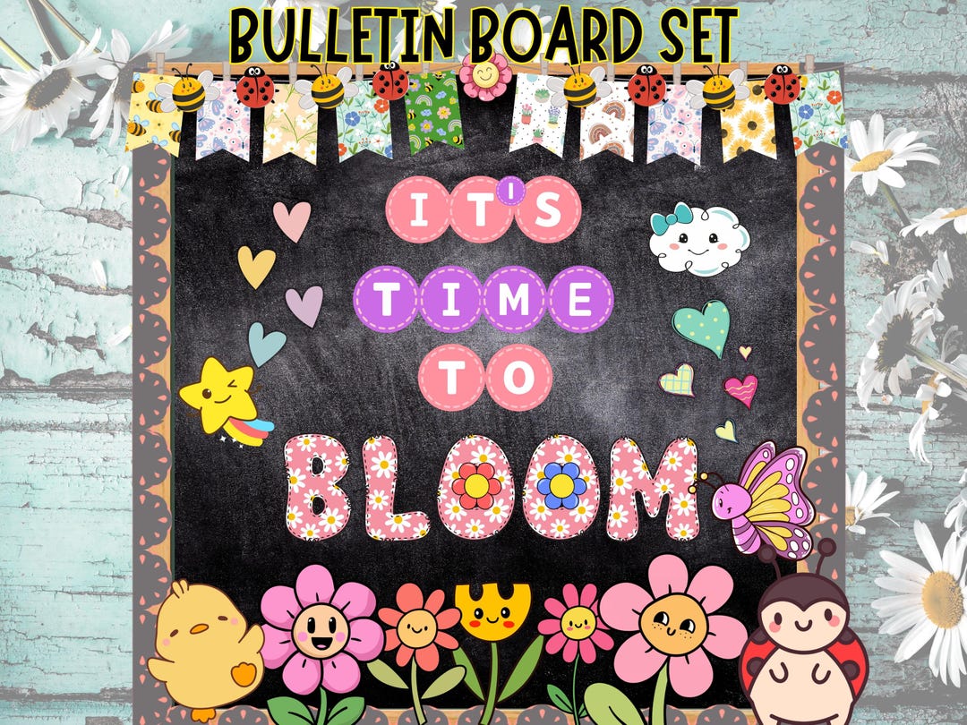 March April Bulletin Board Set Classroom Decor: Printable Schooll ...