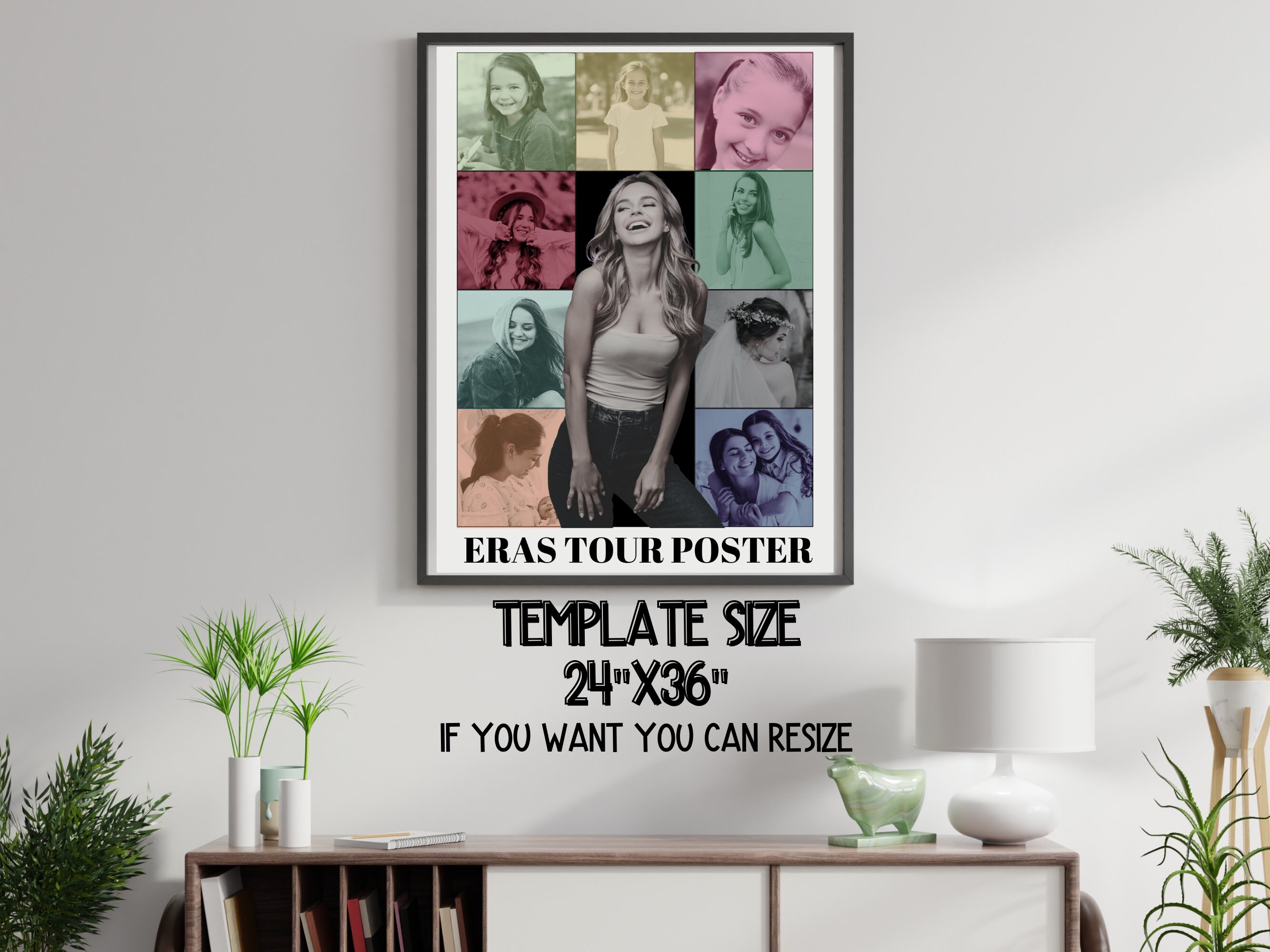 Eras Tour Photo Collage Poster Template Editable Canva Design (24x36 ...