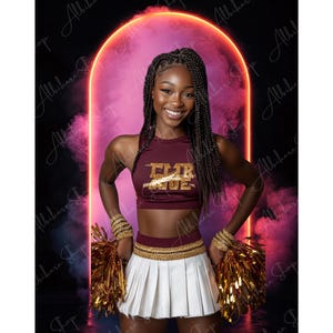 Cheerleading Photography Backdrop: High School Sports, Cheer Banner ...