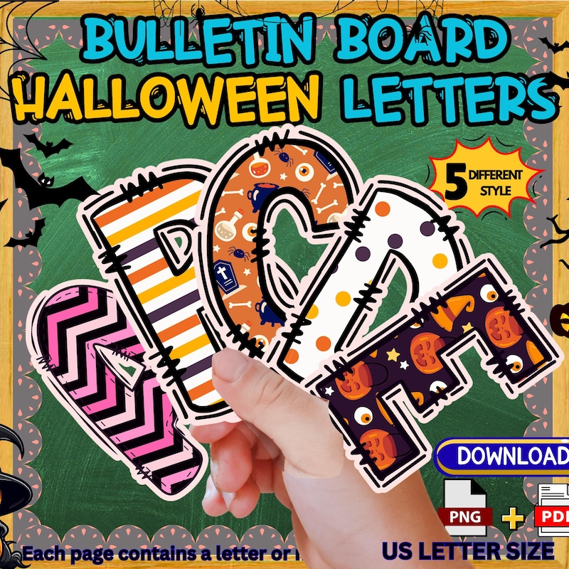 Halloween Doodle Alphabet - Etsy