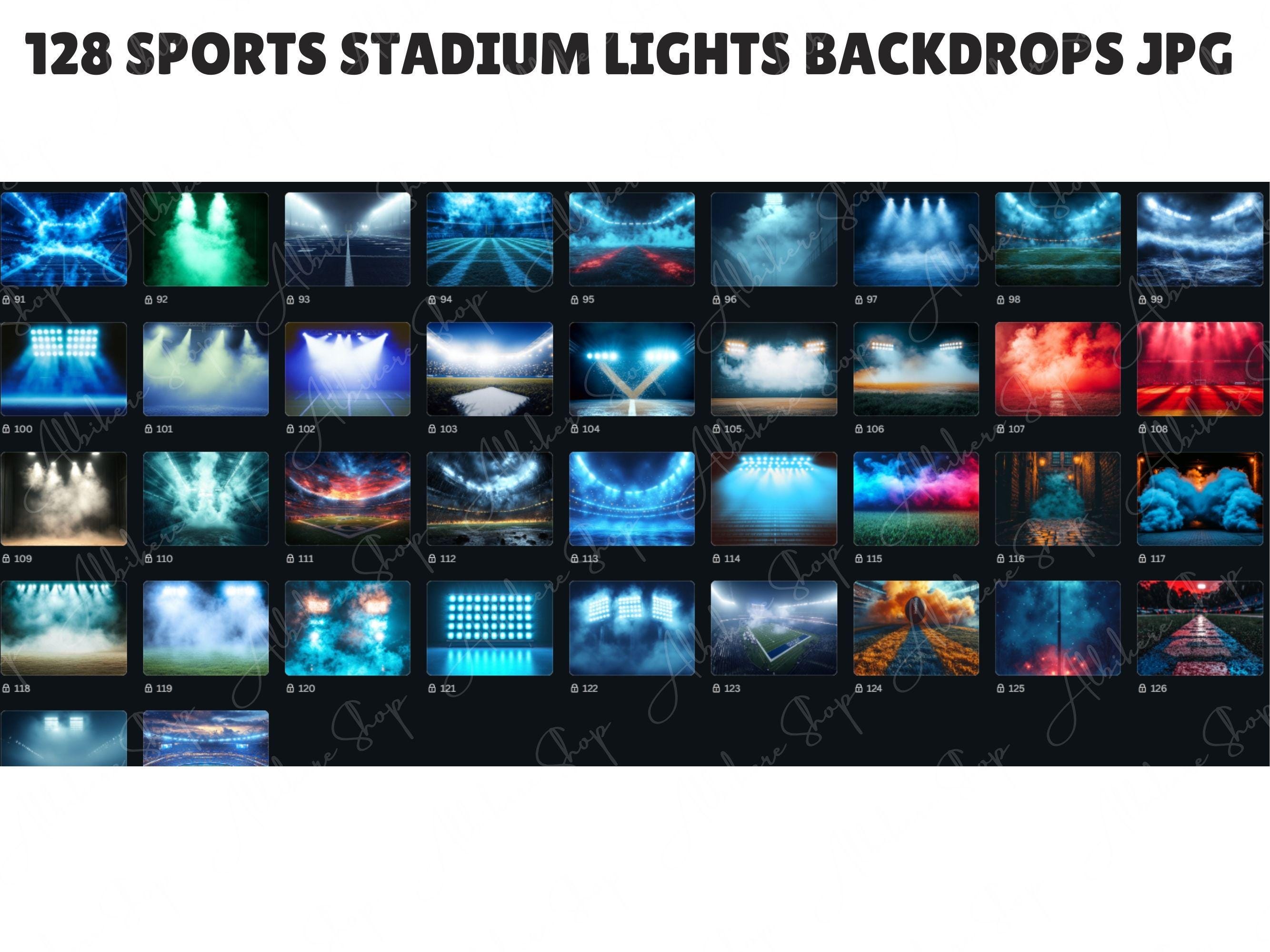 Sports Stadium Lights Fog Overlays: Photography Backdrops (digital ...