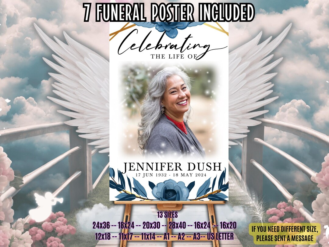 In Loving Memory Funeral Photo Collage Template, in Loving Memory ...