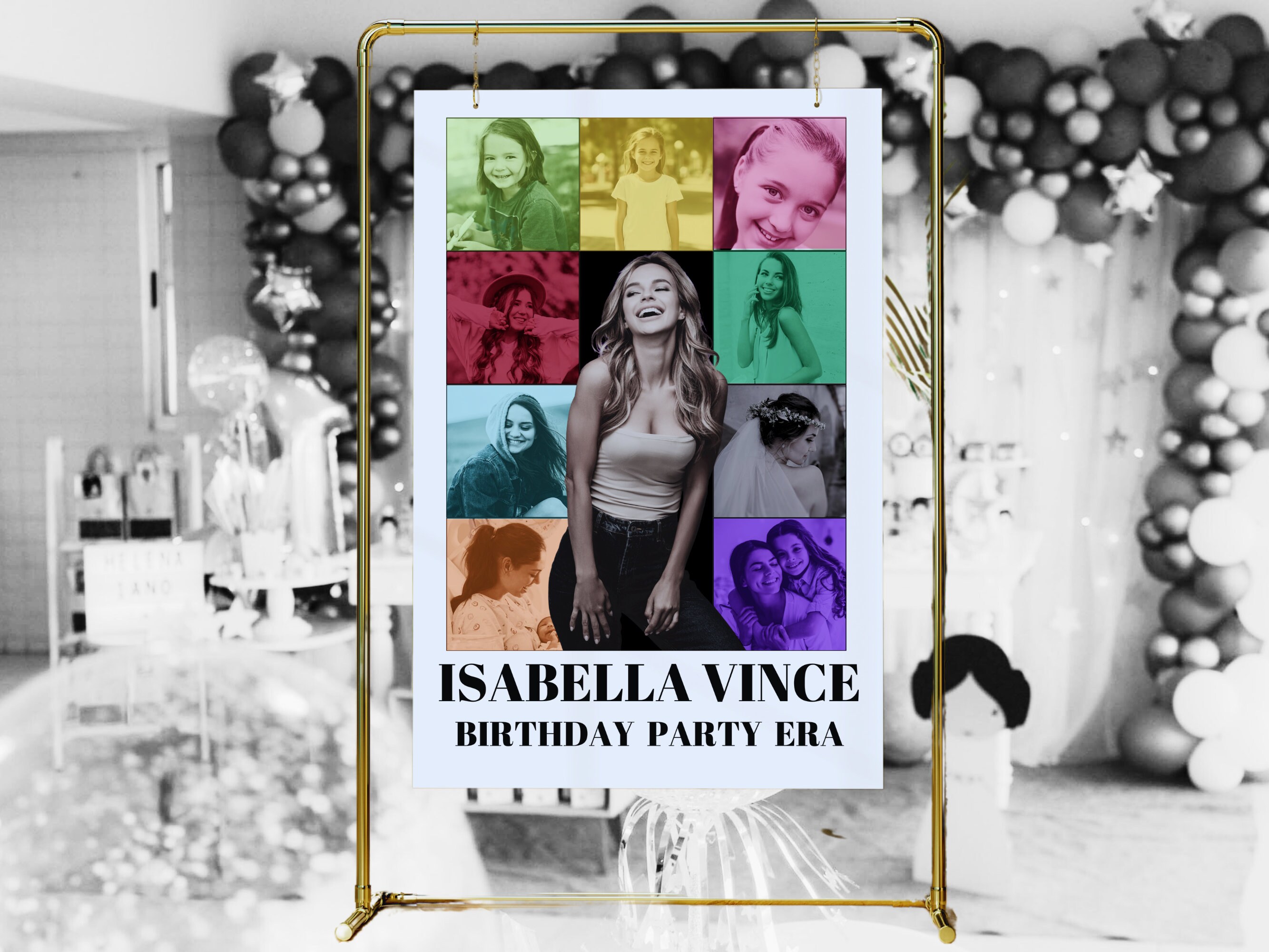 Eras Tour Photo Collage Poster Template Editable Canva Design (24x36 ...