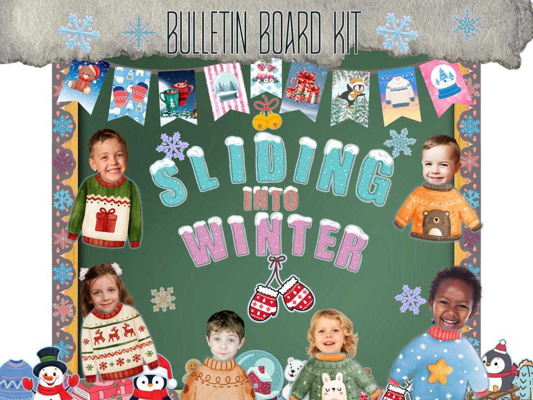 Our Class Winter Bulletin Board Kit PDF File: Printable Classroom Decor ...